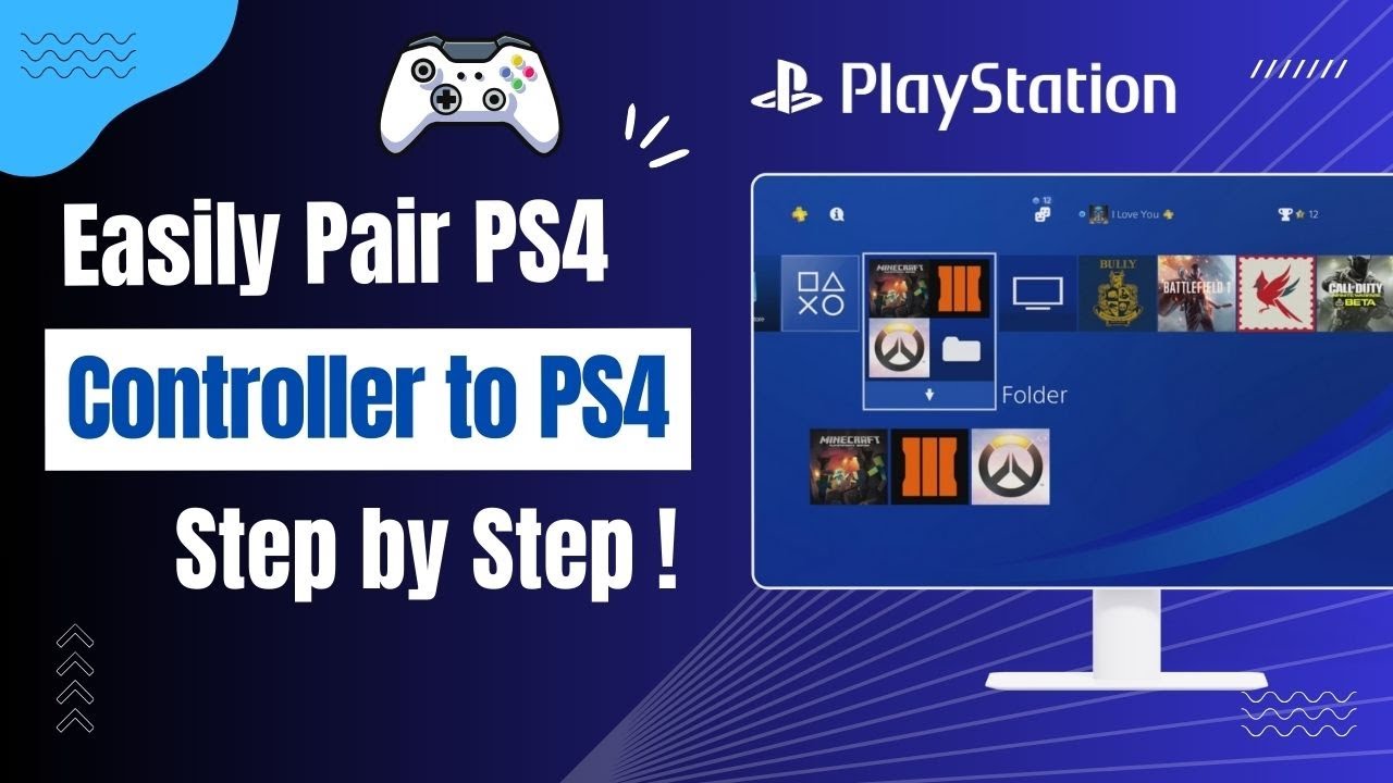 How to Pair Controller to PS4 | How to Pair PS4 Controller to PS4 ! - YouTube