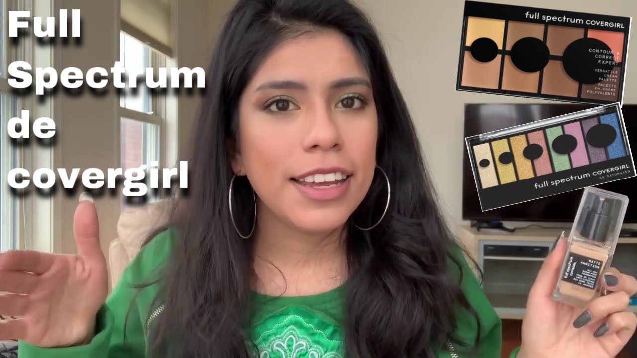 Reseña full spectrum covergirl + base , paleta y más - YouTube