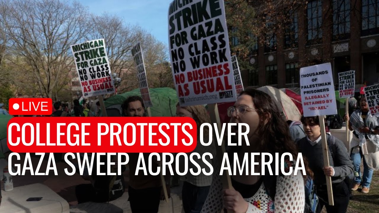 US University Protests News Live: College Protests Over Gaza Sweep ...