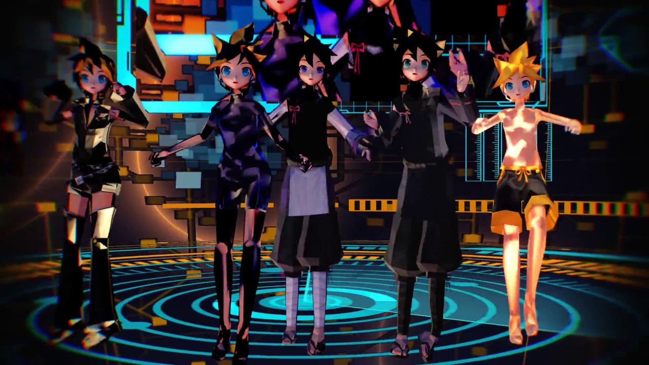 [MMD] LEN 5 models :Fallin' Down (len-high prison)300fps Full HD - YouTube