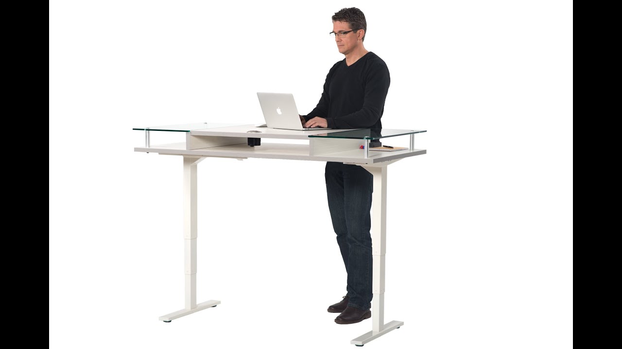 Vita Desk-Revolutionary Adjustable Height Desk - YouTube