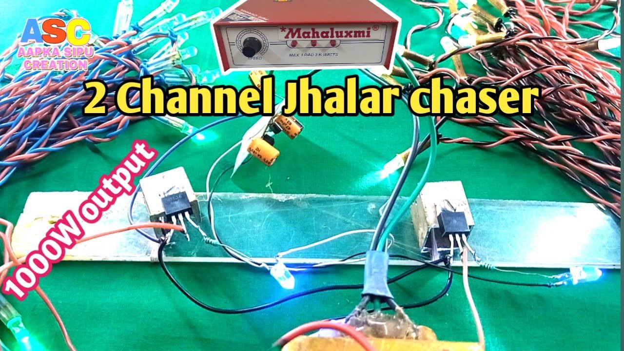 2 channel simple led chaser | Chaser kaise banayein | BT136 projects ...