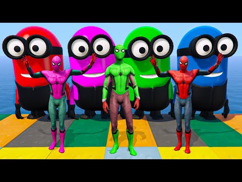 Project 73 Funniest Spider-Man vs Minions Ragdoll Moments Ever 🤣 |  #SpidermanRagdoll #MinionsCrash