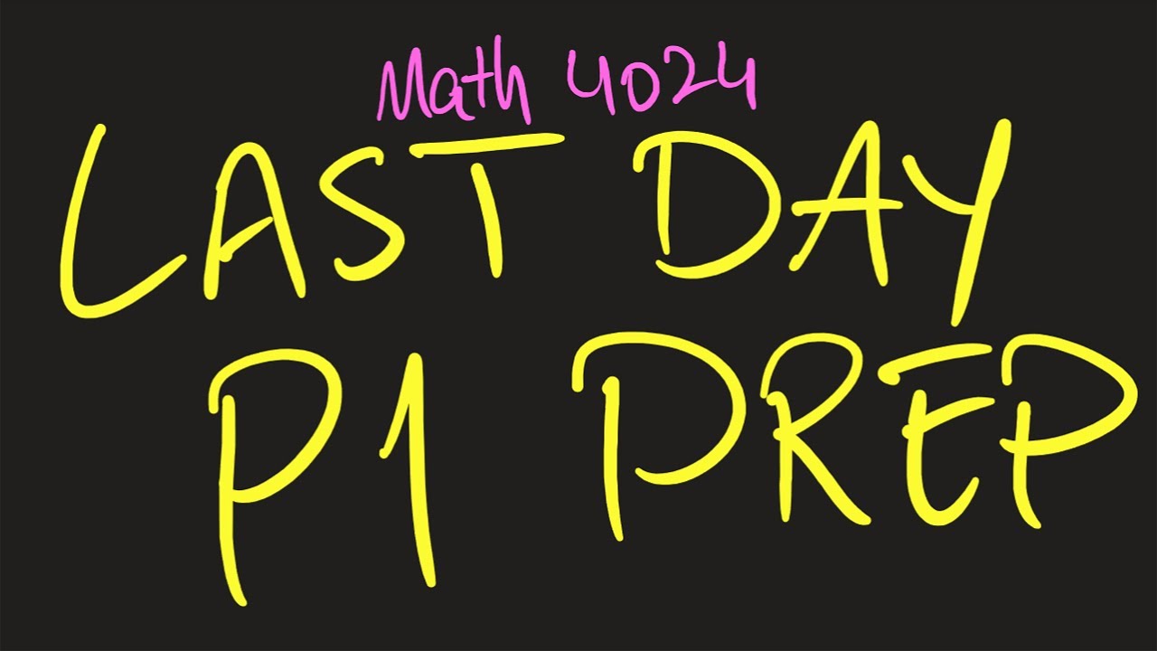 P1 100 QUESTIONS PRACTICE (Q.1-10 of 10 years) - YouTube