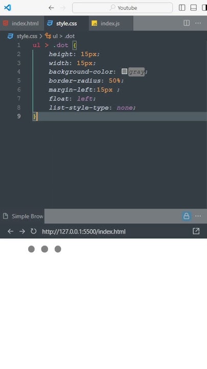 Perfect Three Dots Loading Animation in CSS | Quick and Easy Tutorial ...