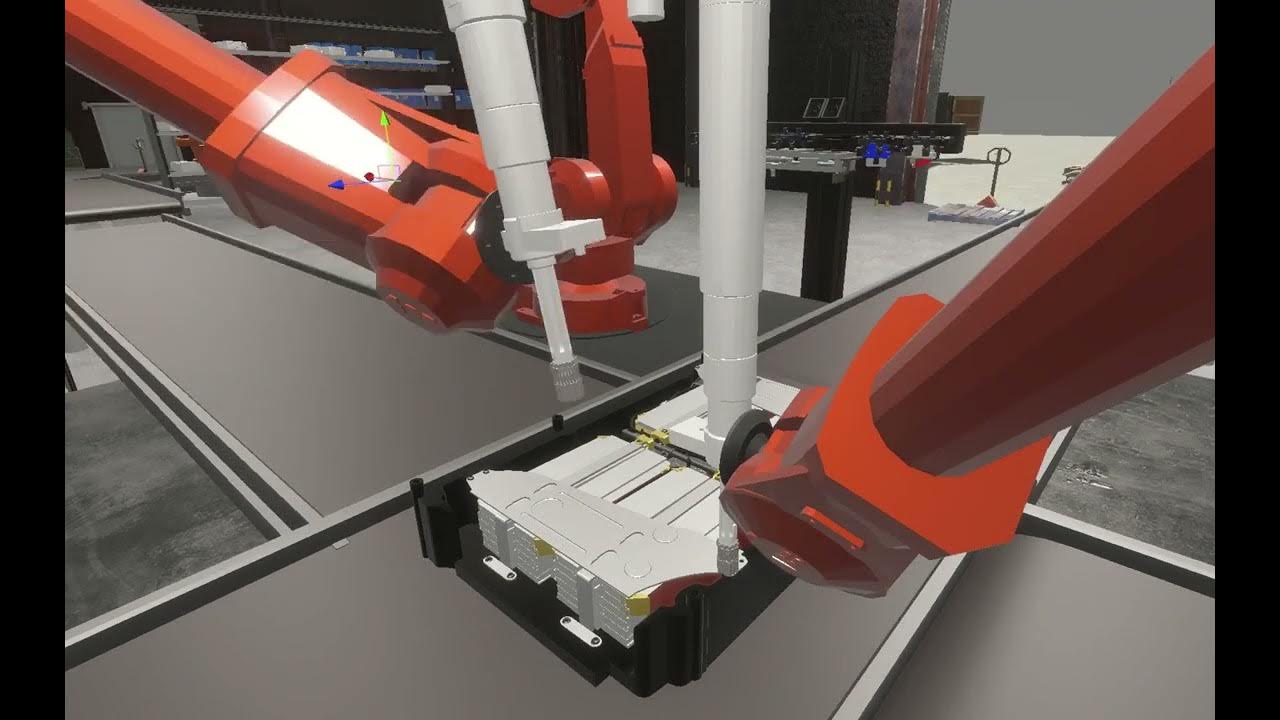Simulation of Robotic cell for automated battery disassembly in Unity3D ...