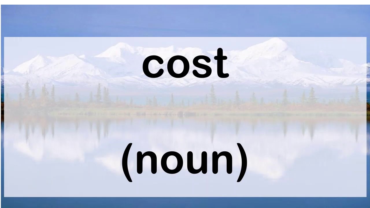 252 cost noun - YouTube