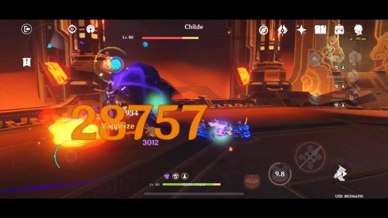 [Genshin Impact] Lv. 80 Childe Weekly Boss 1min run - Xiangling Main ...