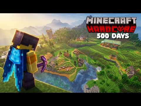 I Survived 500 Days In Hardcore Minecraft (Full Movie)
