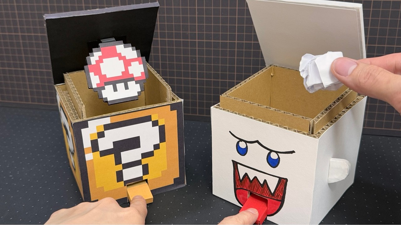 【Easy Craft】How to make Trash Can & Storage Box - YouTube