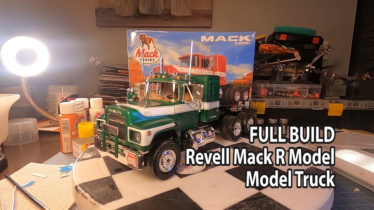 CMB053 Revell Monogram 1/32 Mack Truck R Model - Full Build - YouTube