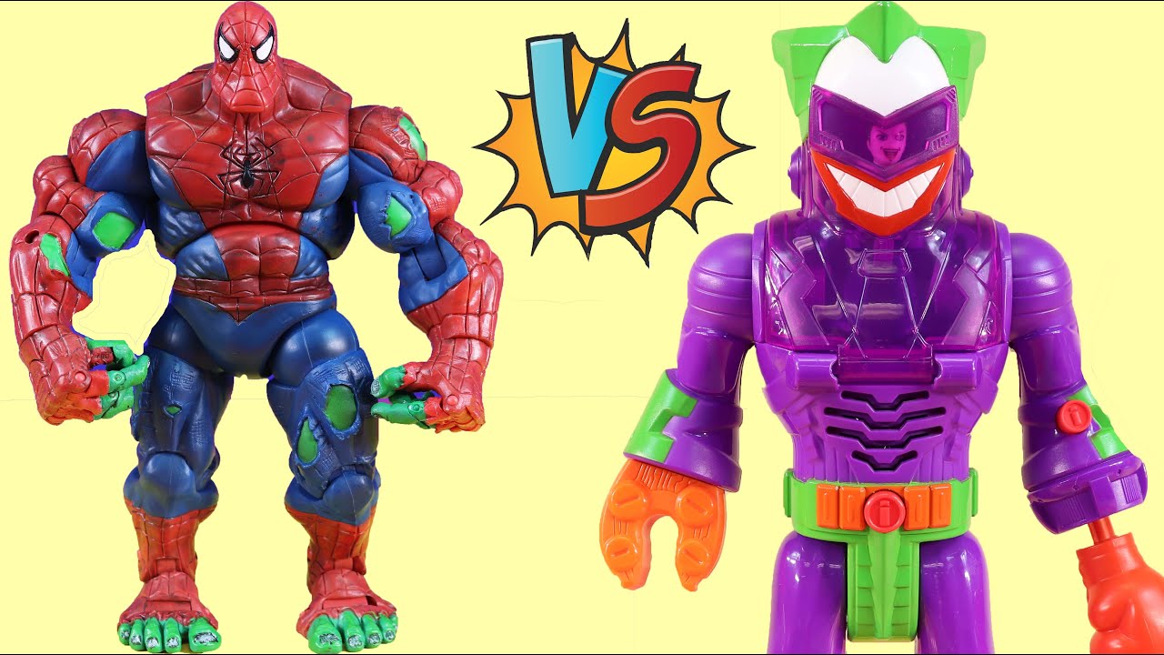 Spider Hulk Vs. Joker Robot | Just4fun290 - Playing With Toys - YouTube