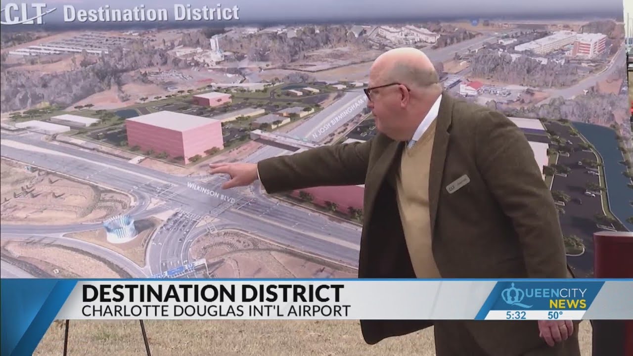 How Charlotte airport becomes a 'destination district' - YouTube