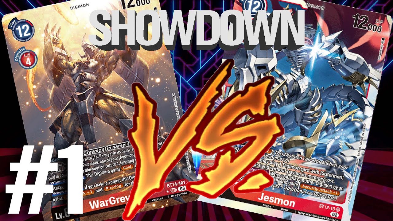 Digimon Sunday Showdown! BT14 WarGreymon vs Jesmon - G1 - YouTube