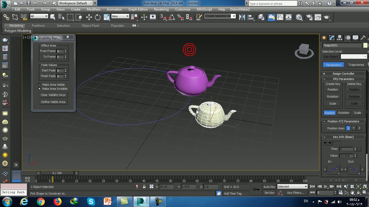 كيفية إخفاء و إظهار الاشياء بإسكريبت Tik_Visibility_Ranger ببرنامج 3DMAX - YouTube