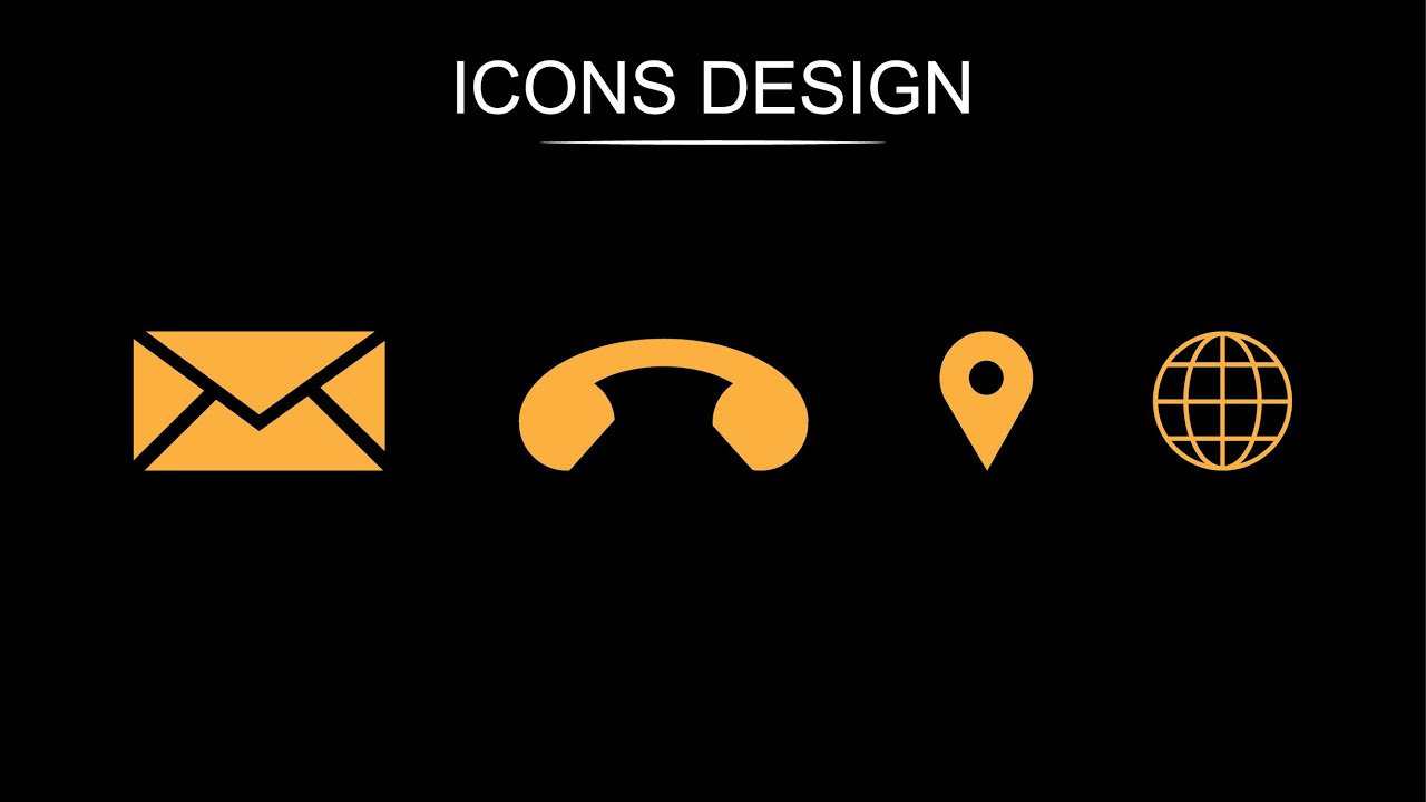 ICONS DESIGN IN ADOBE ILLUSTRATOR // ILLUSTRATOR TUTORIAL - YouTube