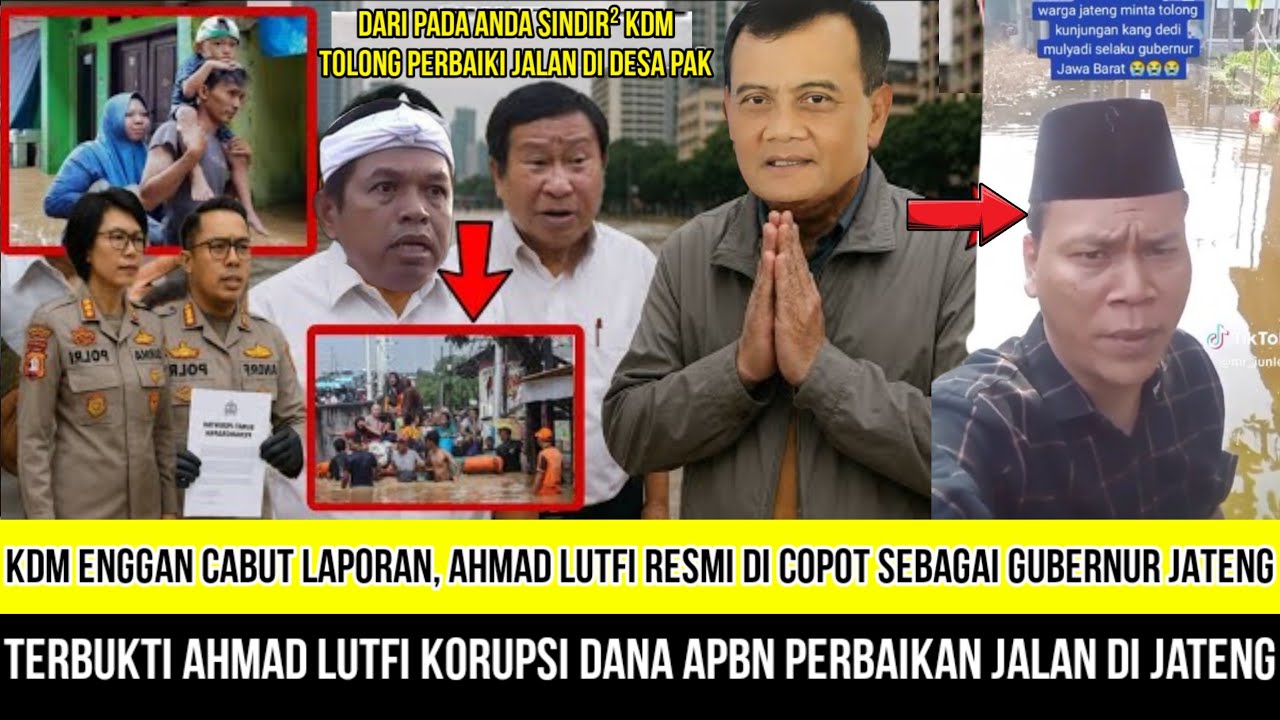 KDM Tidak Mau Damai, Ahmad Lutfi Resmi Di Copot Sebagai Gubernur Jateng ...