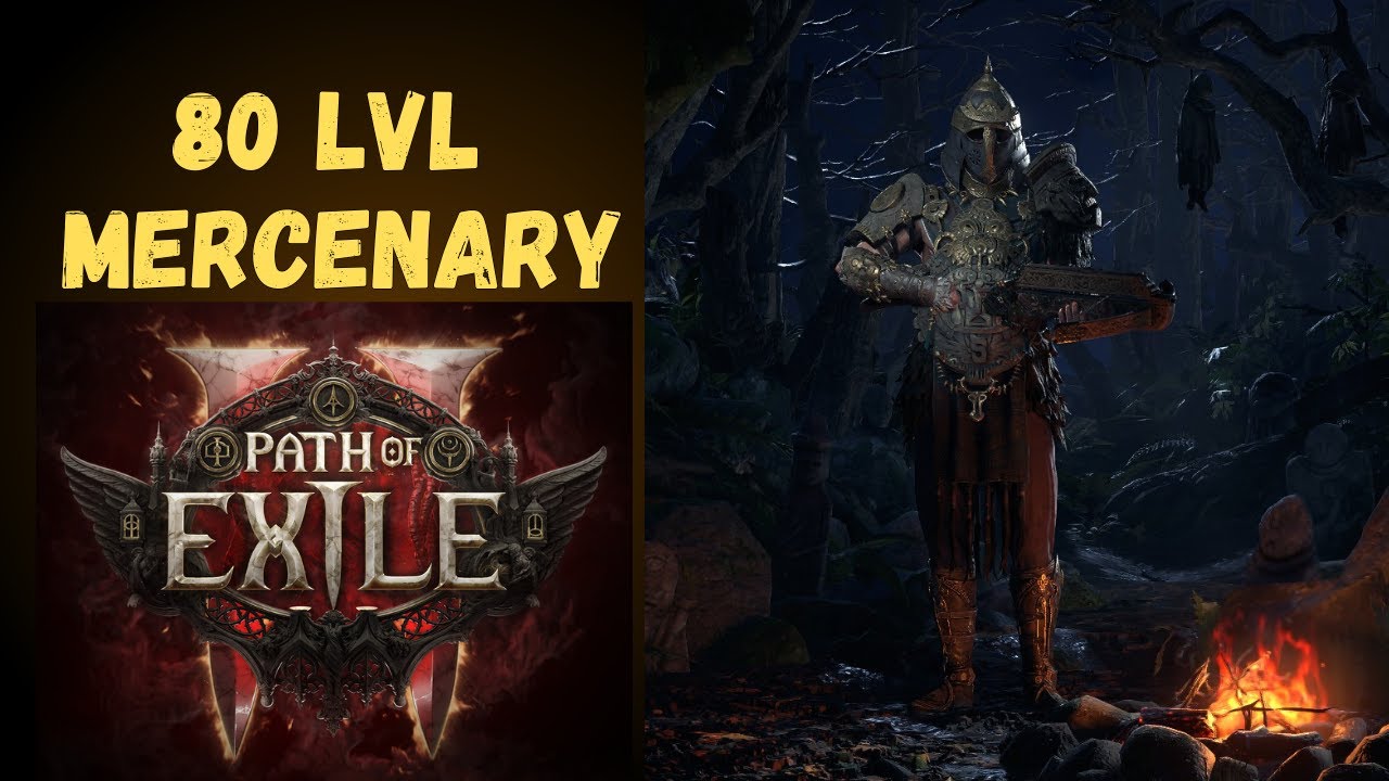 PATH OF EXILE 2 LVL 80 MERCENARY BUILD - YouTube
