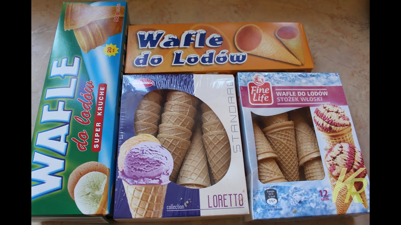 TEST Wafli do lodów [KuchniaRenaty] - YouTube