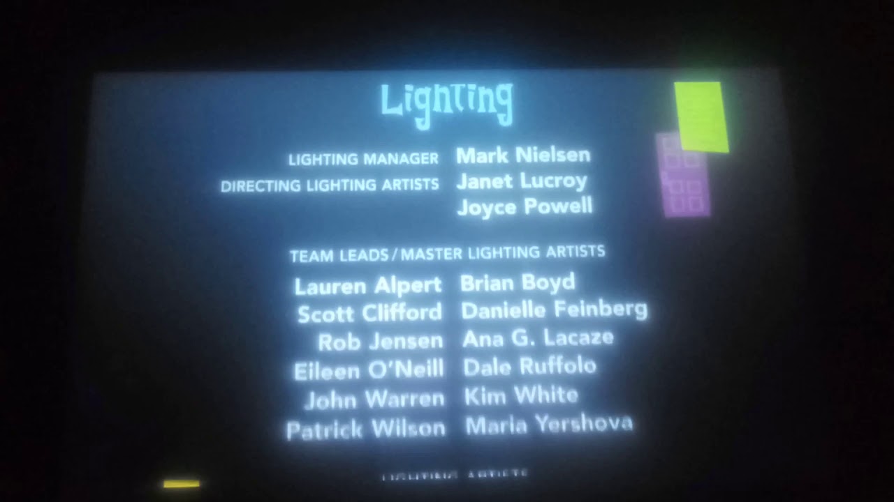 MONSTERS, INC. (2001) END CREDITS (DISC 1) - YouTube