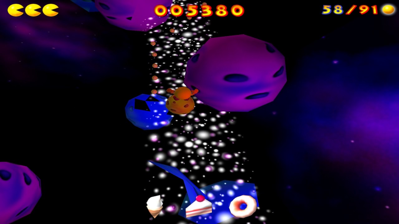 Pac-Man: Adventures in Time - Maze 15-03: Games 4 - Asteroid Antics ...