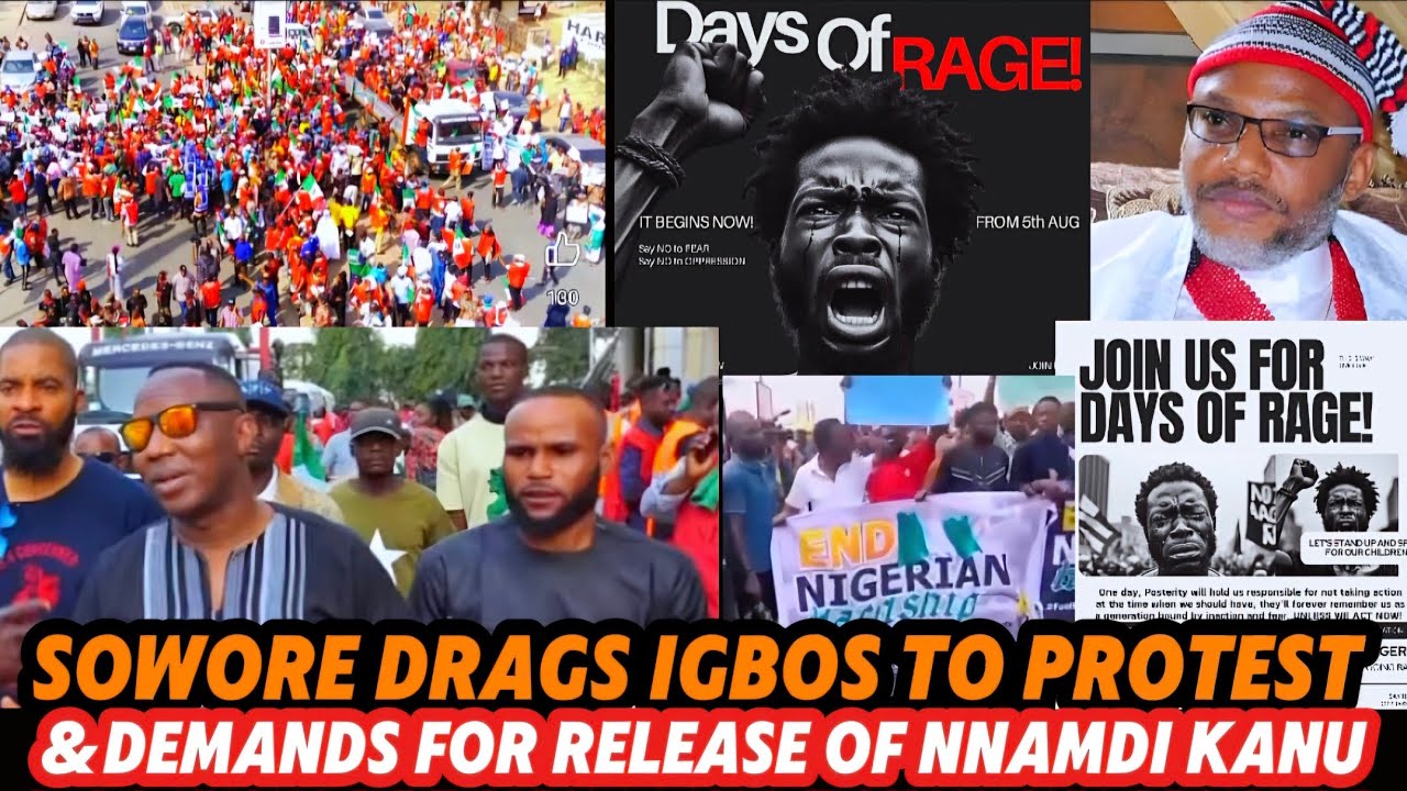 🔥🔥 Sowore Drags Igbos To Protest As He Adds Nnamdi Kanu Release As One ...