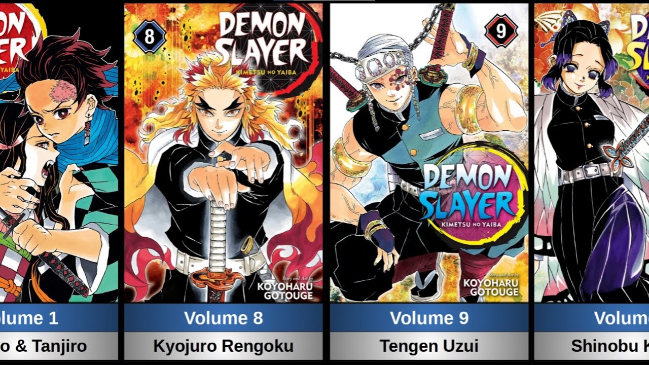 Manga volume cover in Demon Slayer (Kimetsu No Yaiba) - YouTube