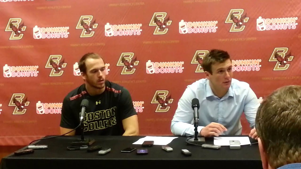 BC WR Alex Amidon and QB Chase Rettig discuss attacking Villanova's D ...
