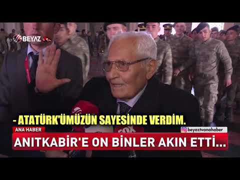 ANITKABİR'E ON BİNLER AKIN ETTİ