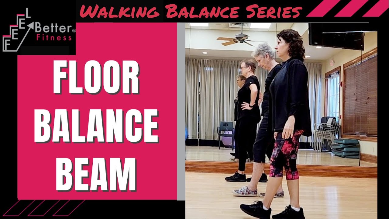 How to Improve Balance While Walking - Floor Balance Beam Exercise ...