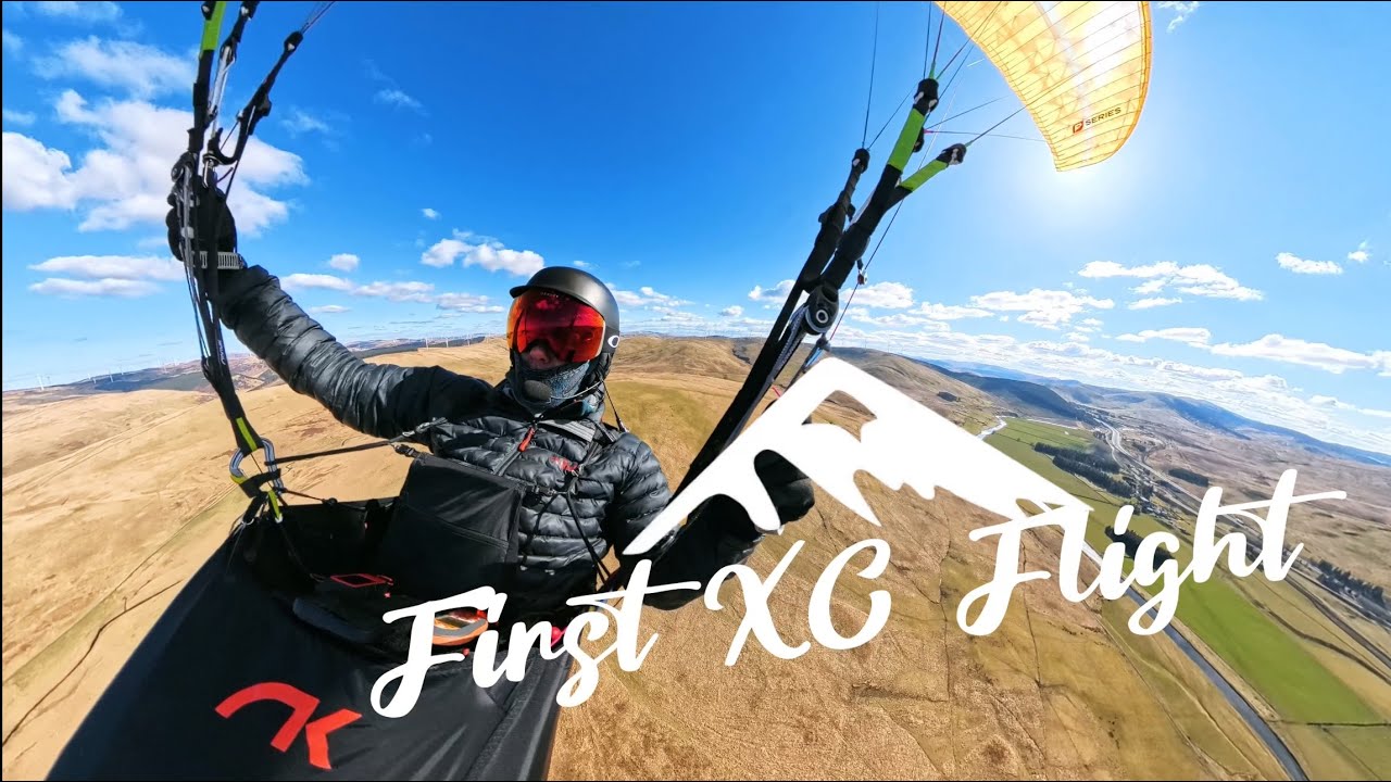 First XC Flight - Paragliding Scotland - YouTube