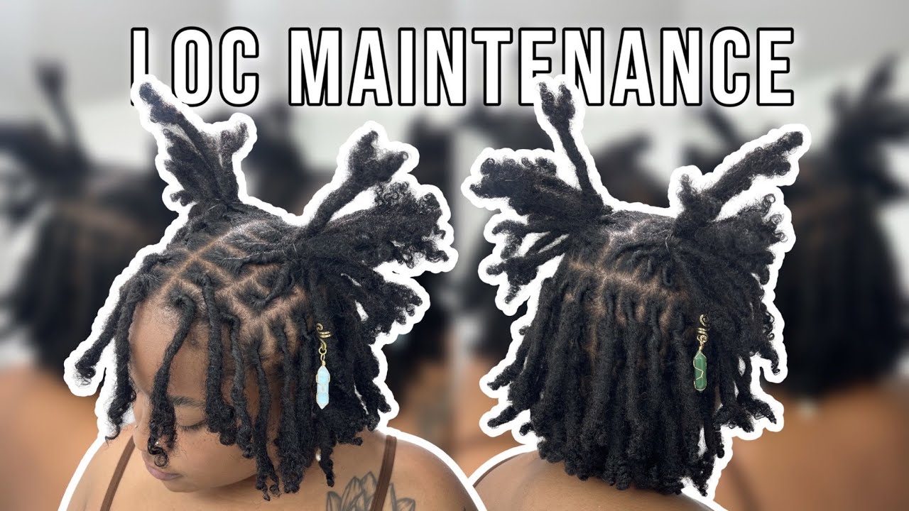 Combing out loc ends (curly locs) 😍 - YouTube