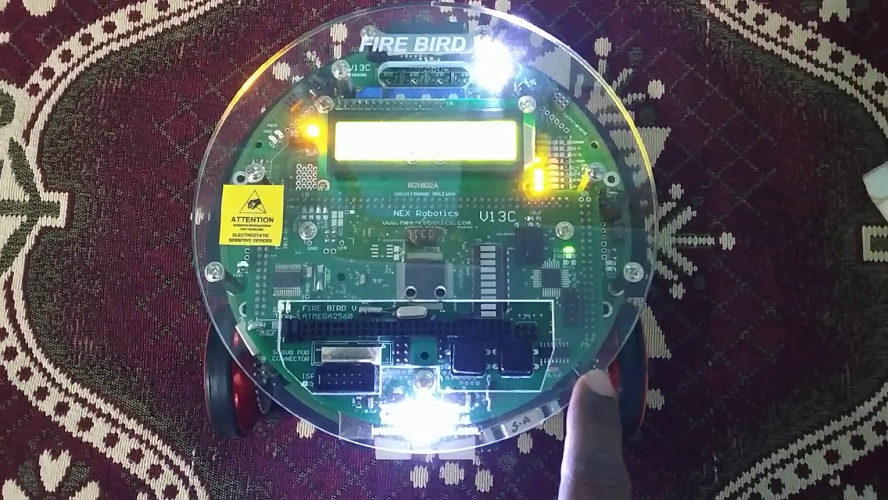 Eyantra switch and buzzer experiment on fireboard v robot - YouTube