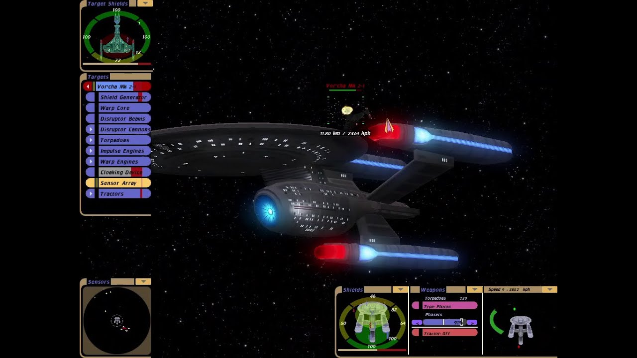 Niagara Class vs Klingon VorCha Mk II | KM | Star Trek Bridge Commander ...