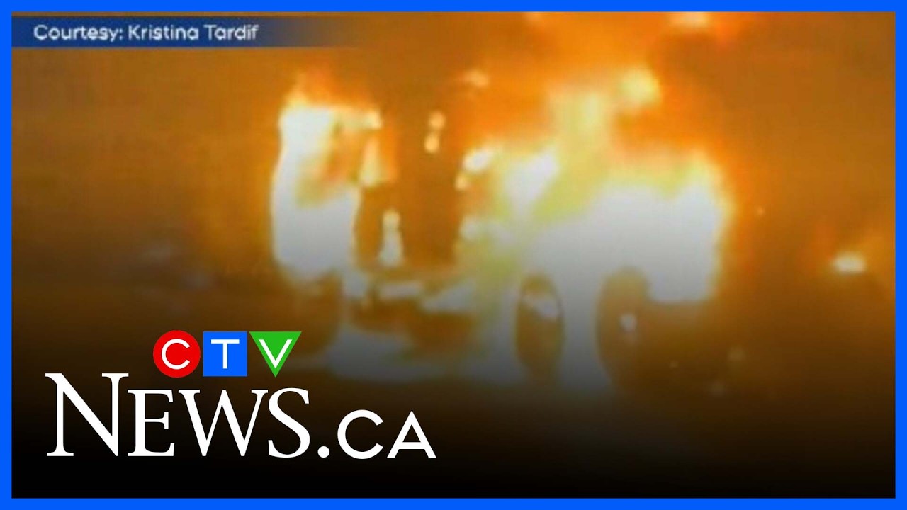 Highway 400 midnight closure as tractor trailer burned to the ground ...