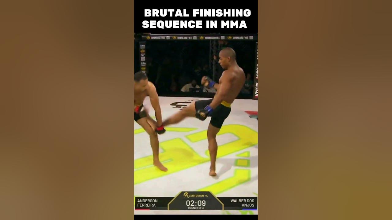 Brutal Knockout Sequence In MMA- #mma #short #Viral #Short #Knockout #fight - YouTube
