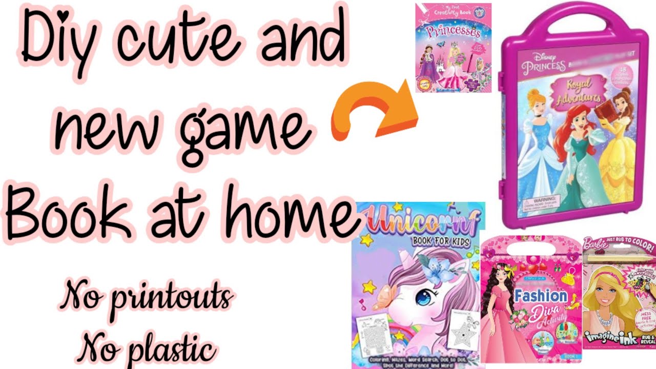 Diy cute and new game book at home/How to make cute and beautiful game ...