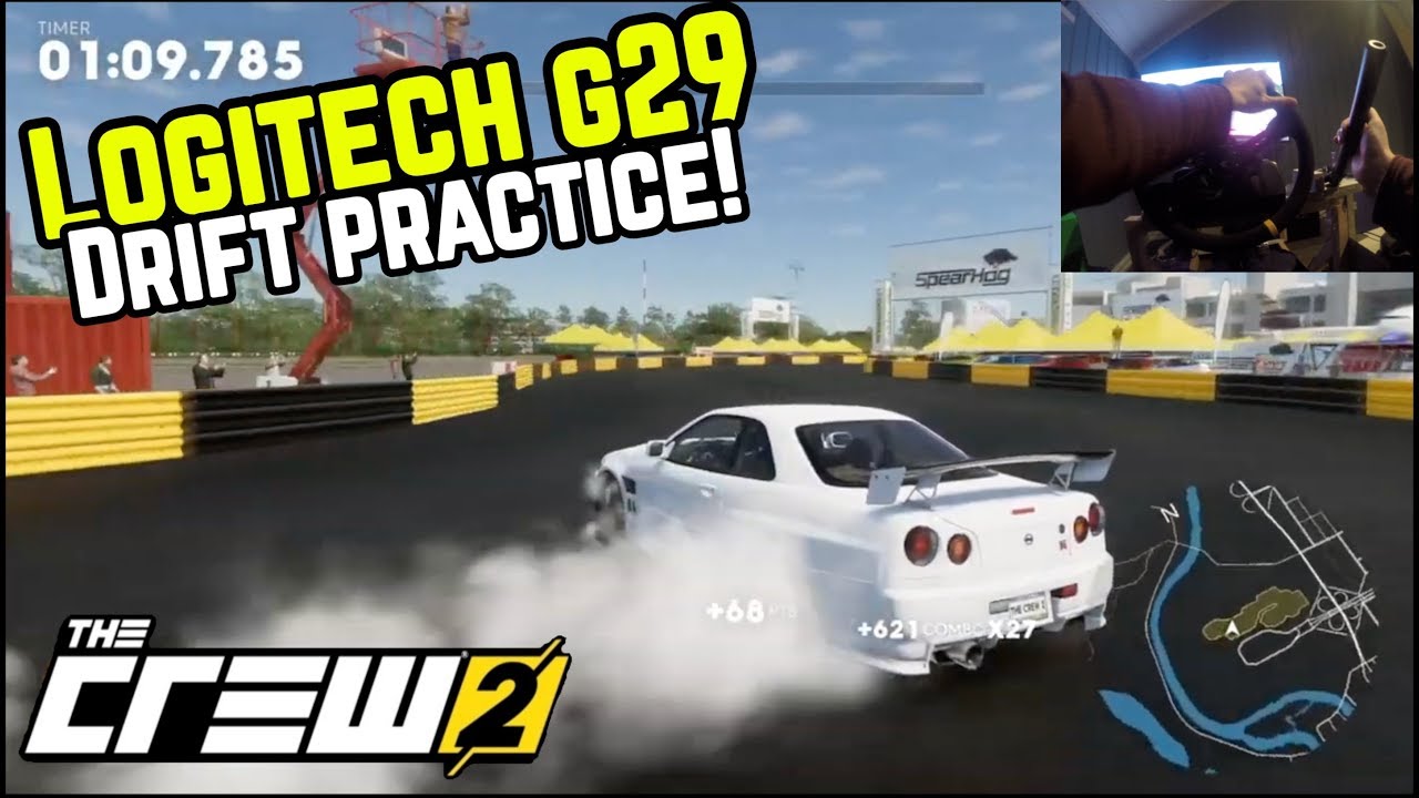 The Crew 2 GoPro - Logitech G29 DRIFT PRACTICE (540° VS 900°) - YouTube