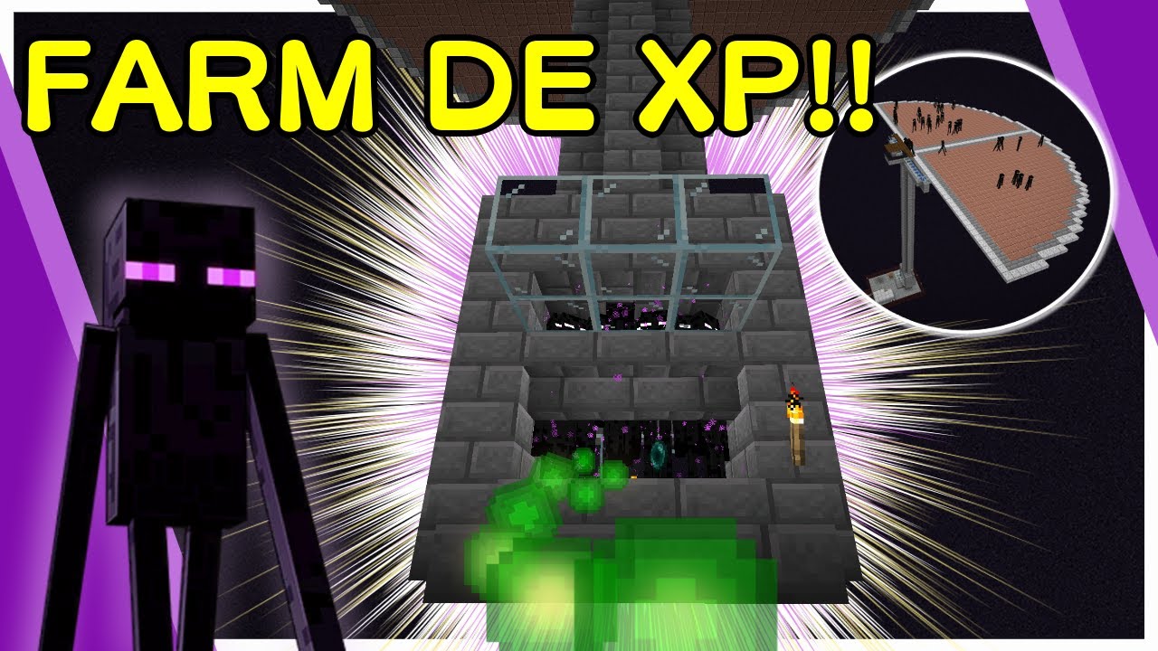 A melhor FARM DE XP, ENDERMAN e PÉROLA DE Ender - Como fazer (30 níveis de XP em minutos ...