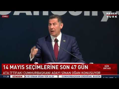 #CANLI - Ata İttifakı Cumhurbaşkanı adayı Sinan Oğan konuşuyor