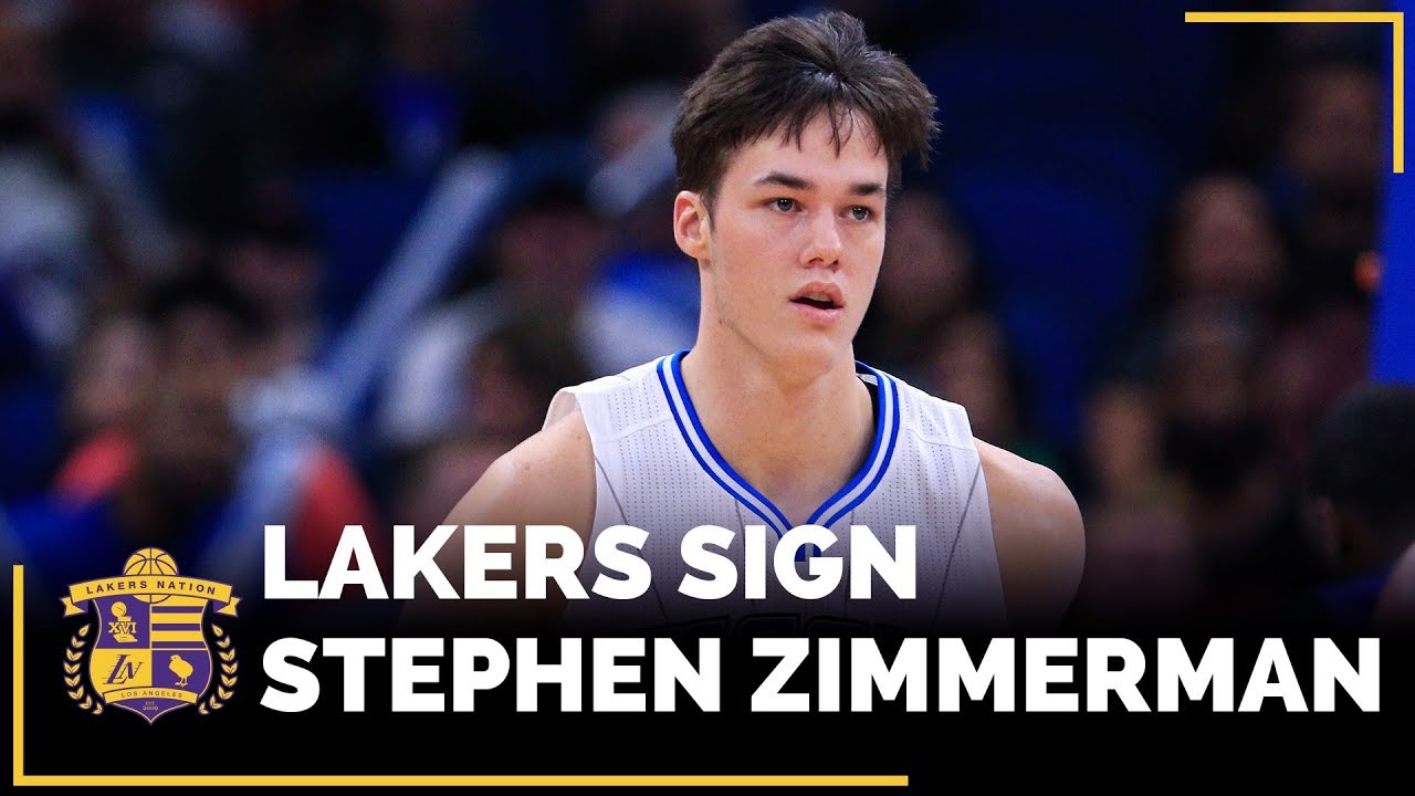 Lakers Sign Center Stephen Zimmerman - YouTube