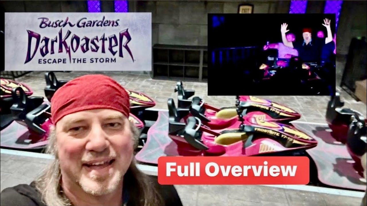 DONT MISS DARKOASTER INDOOR COASTER BUSCH GARDENS - YouTube