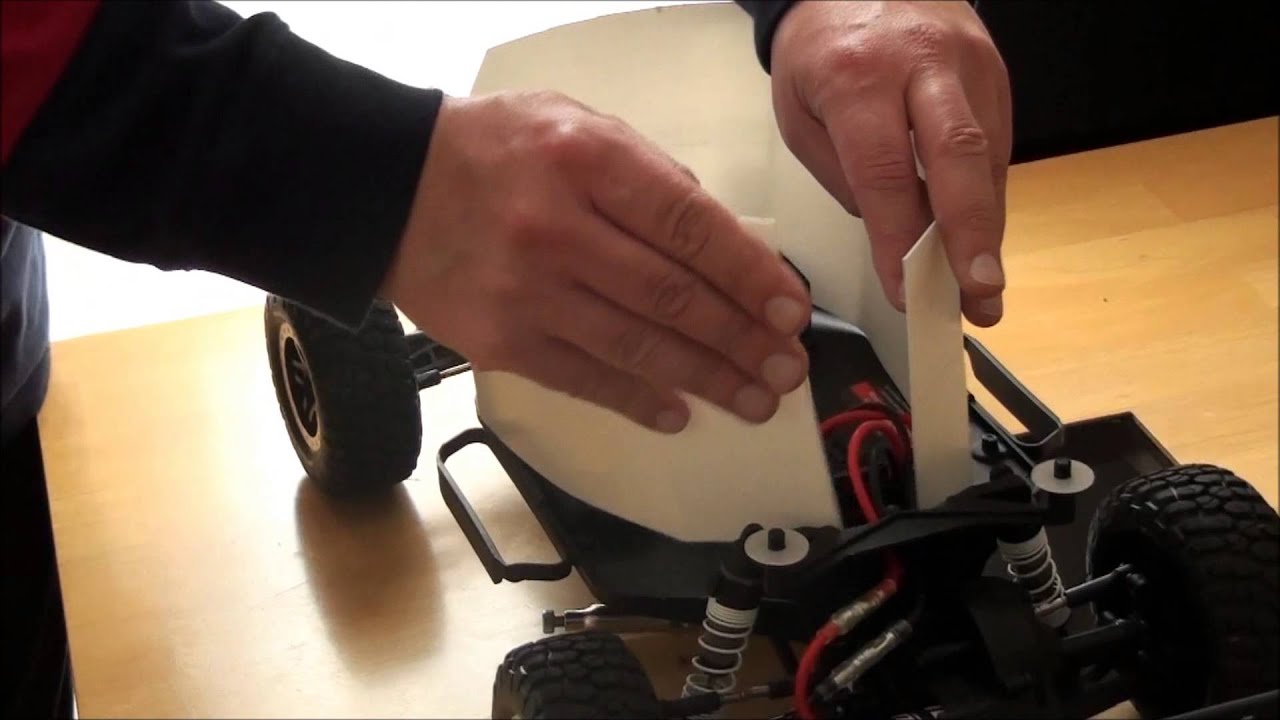 Rc Traxxas Slash mud shield#2 - YouTube