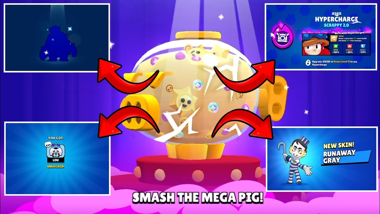 Opening Mega Pig🔥 | Smash Mega Pig Brawl Stars - YouTube