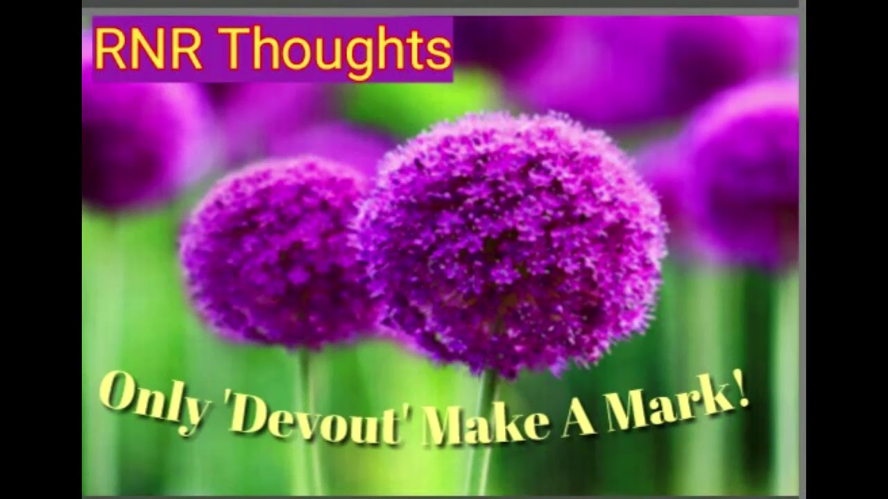 11 RNR Thoughts Only 'Devout' Make A Mark! - YouTube