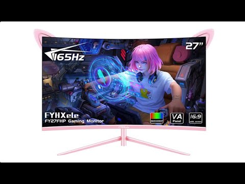 FYHXele FY27FHP Pink Monitor 27 Inch Curved Gaming 165Hz - Features ...