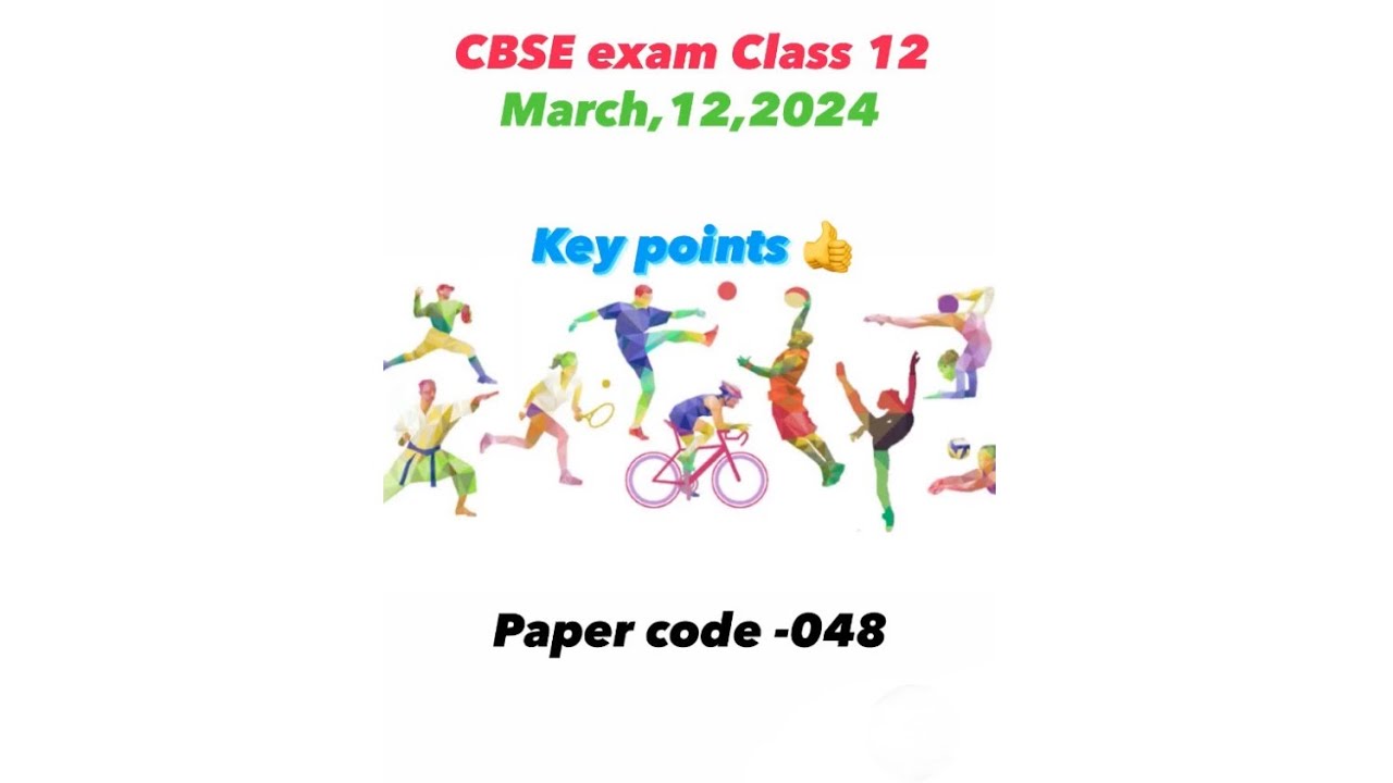 Class 12 physical education -Full syllabus revision with key points ...
