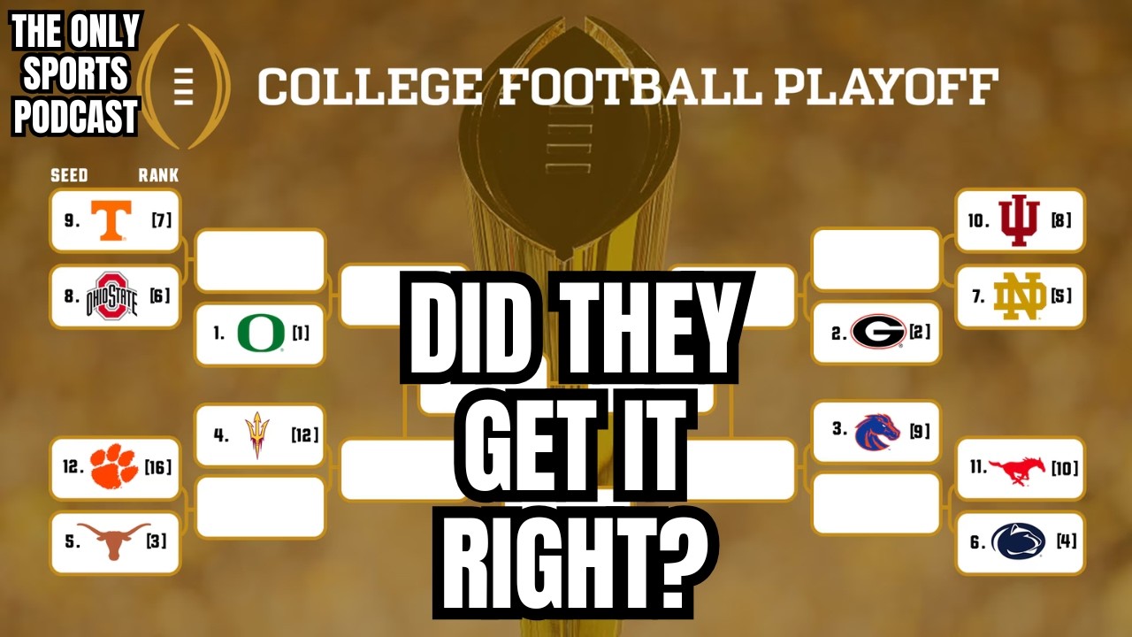 The First Official College Football Playoff Bracket is Set: Did they ...