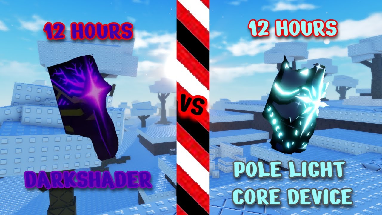 POLE LIGHT CORE DEVICE vs DARKSHADER in Sol's RNG! (12 HOURS) - YouTube