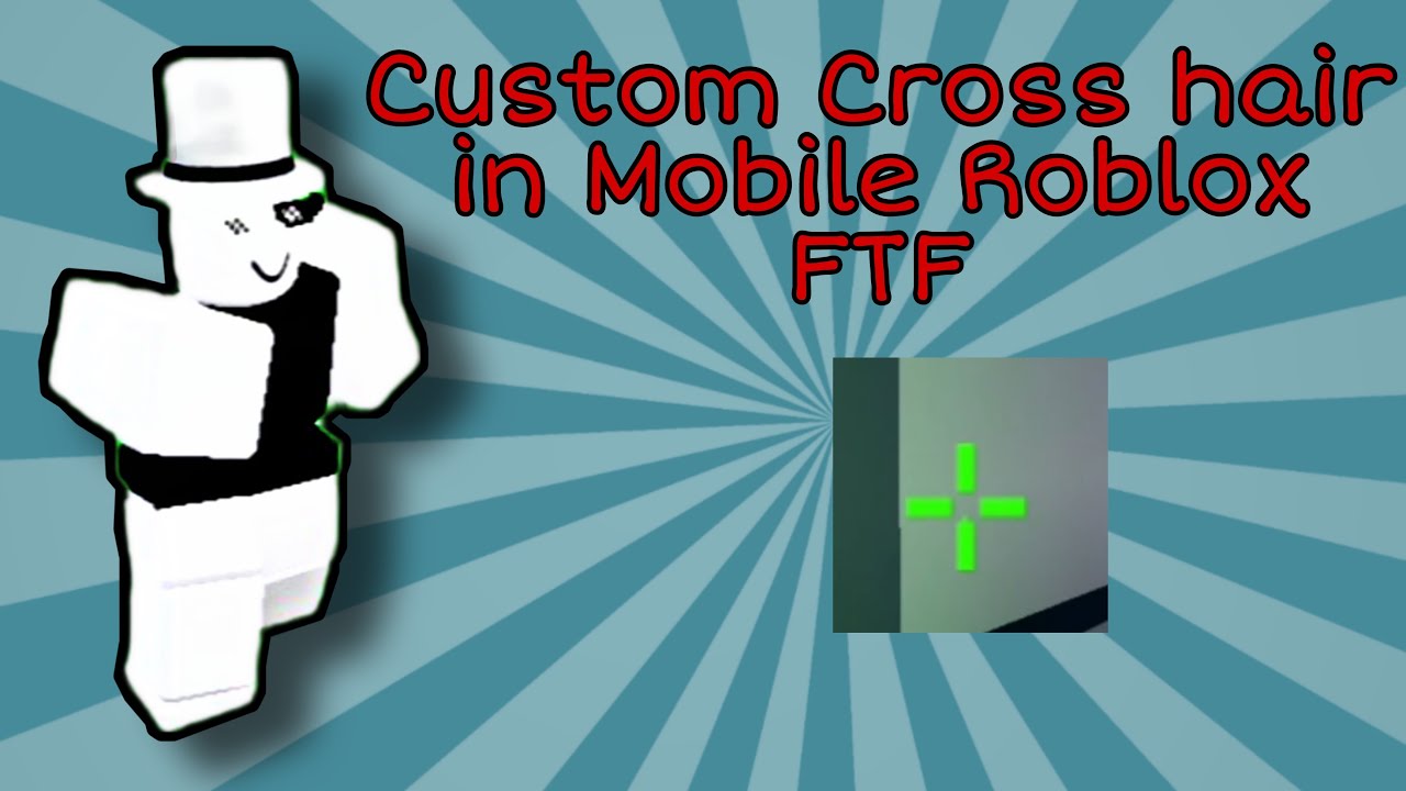 Playing with a custom cross hair + Tutorial on how to(Roblox FLee the ...